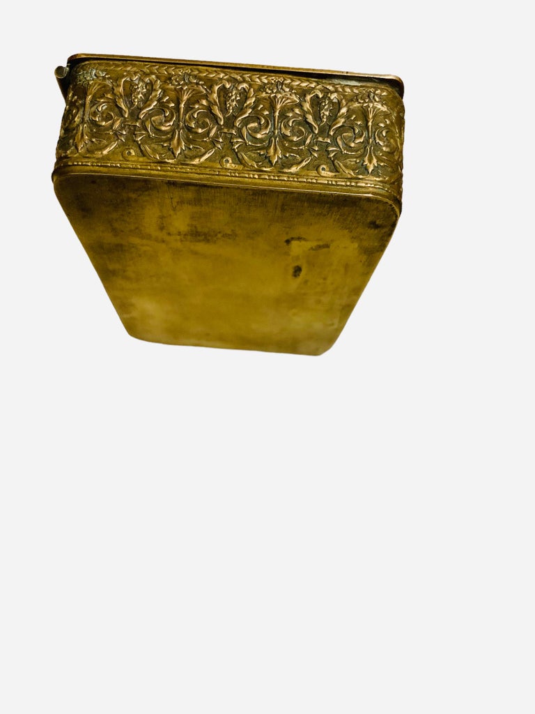 Italian Bronze Rectangular Portrait Jewelry/Vanity Box For Sale at 1stDibs