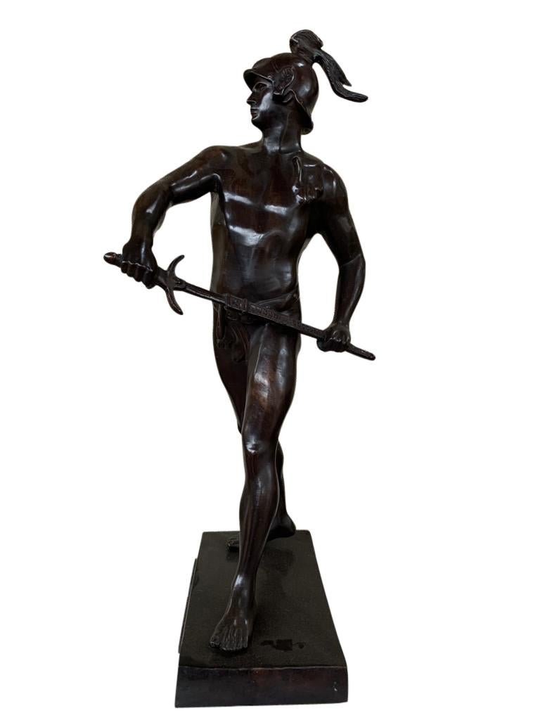 Italian Bronze Roman Gladiator Statue Honor Patria, 20th Century For ...