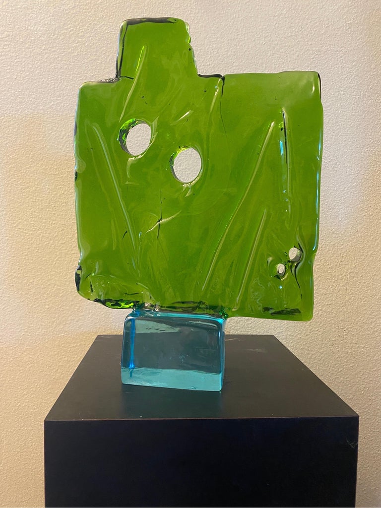 Italian Brutalist Glass Sculpture by Luciano Gaspari for Salviati ...