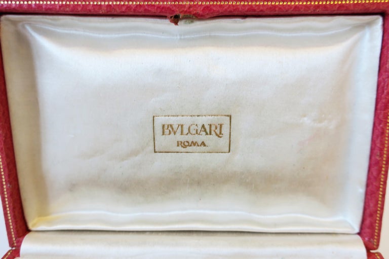 Italian Bulgari Leather Box at 1stDibs