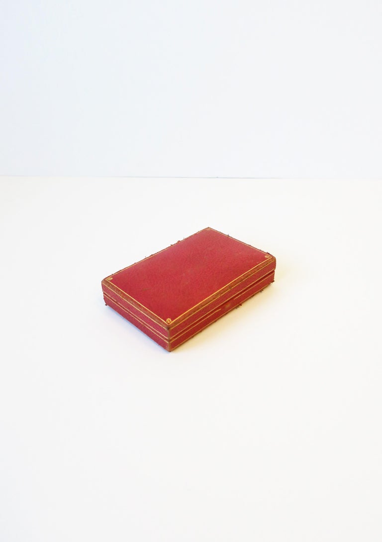 Italian Bulgari Leather Box at 1stDibs