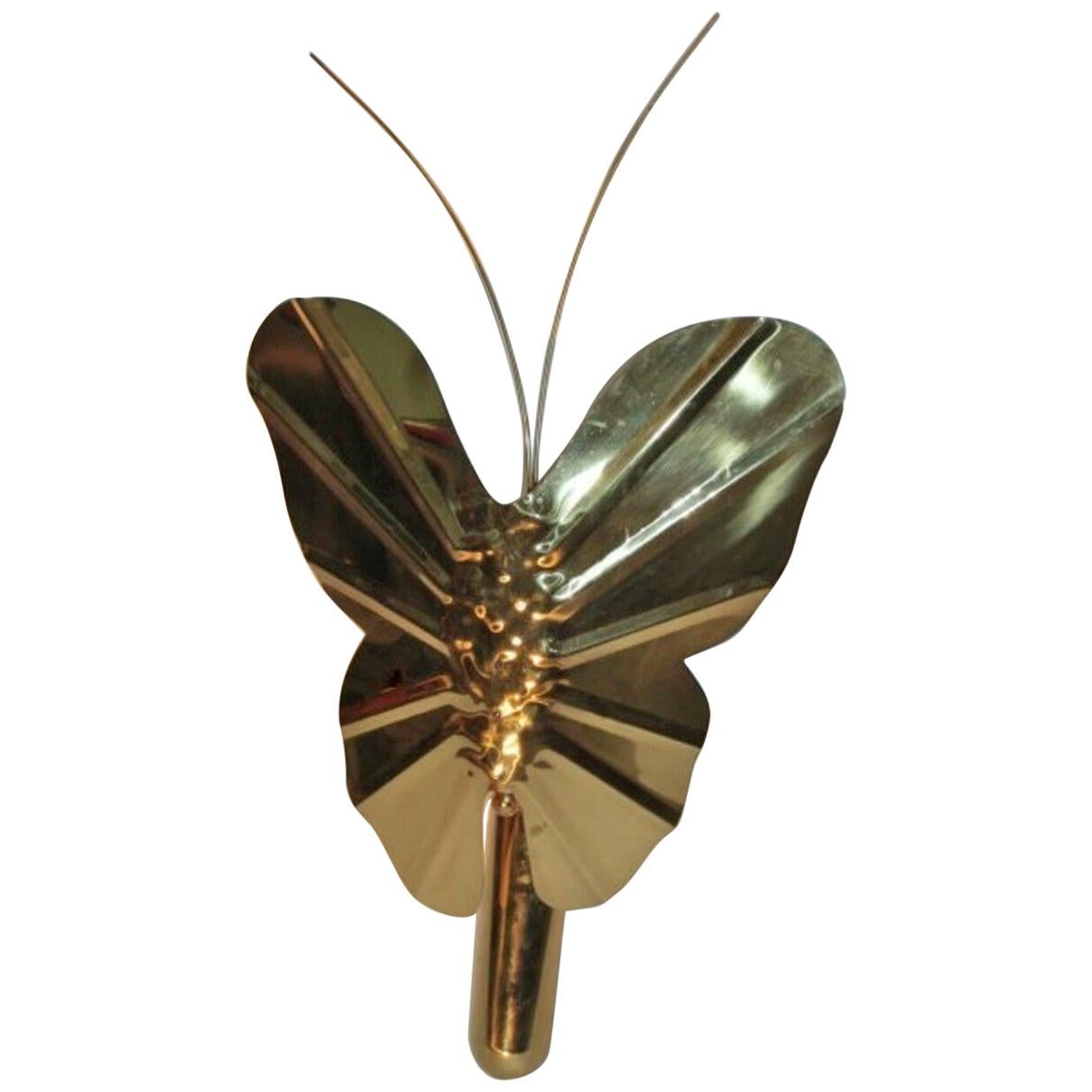 Brass Butterfly Sconce For Sale at 1stDibs