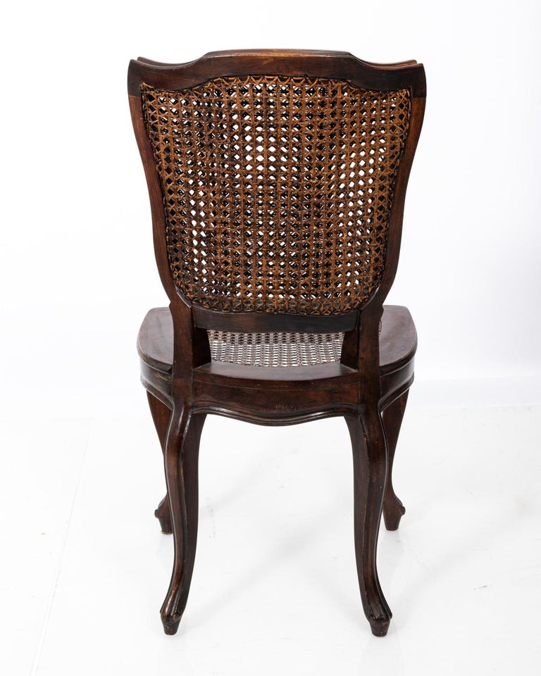 Italian Cane Back Side Chair at 1stDibs