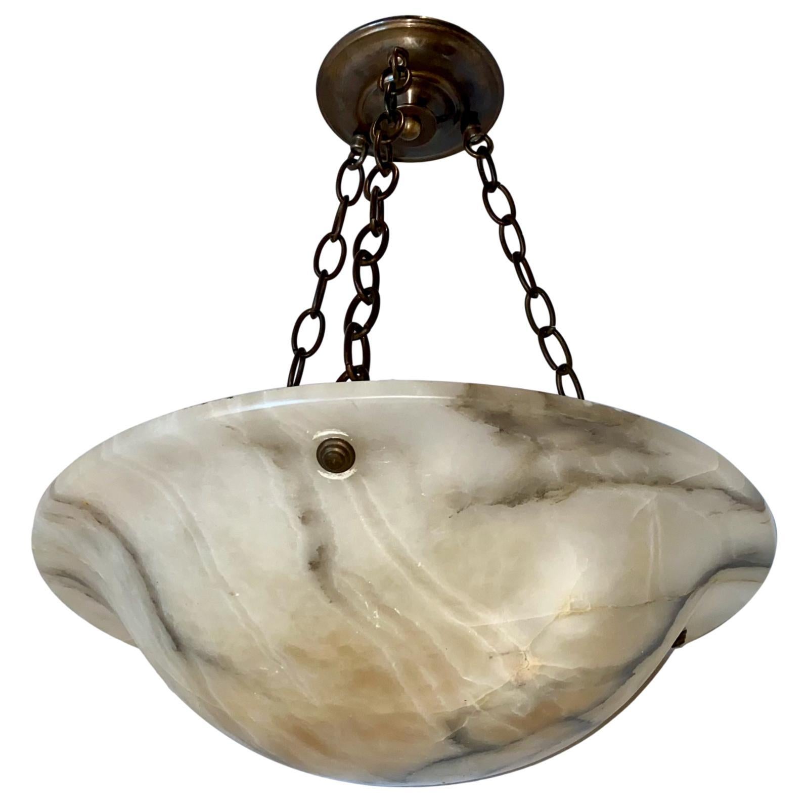 Italian Carved Alabaster Light Fixture For Sale at 1stDibs | alabaster ...