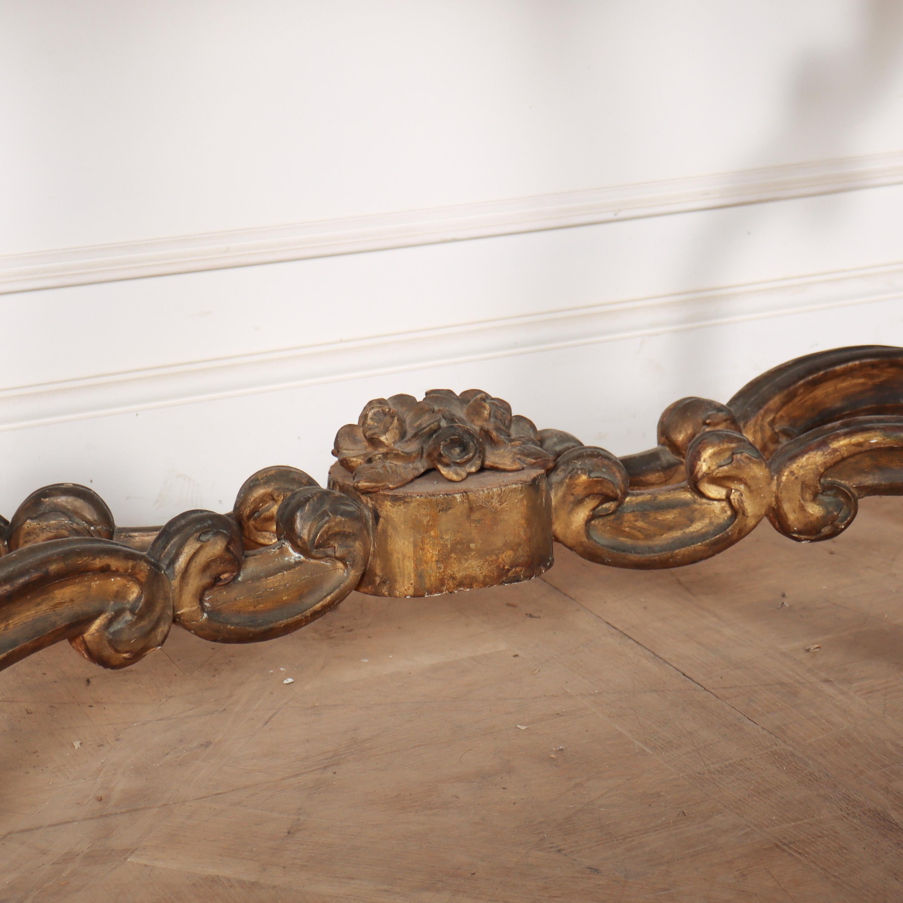 Italian Carved and Gilt Console Table For Sale at 1stDibs