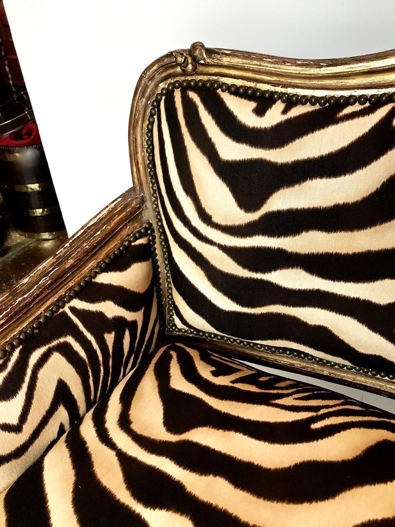 Italian Carved Gold leafed Sofa or Settee, 19th Century at 1stDibs