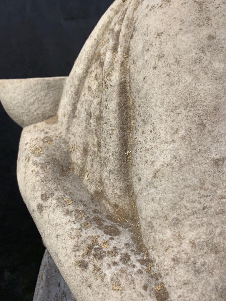 Italian Carved Limestone Garden Figure of Bacchus, Mid 20th Century ...