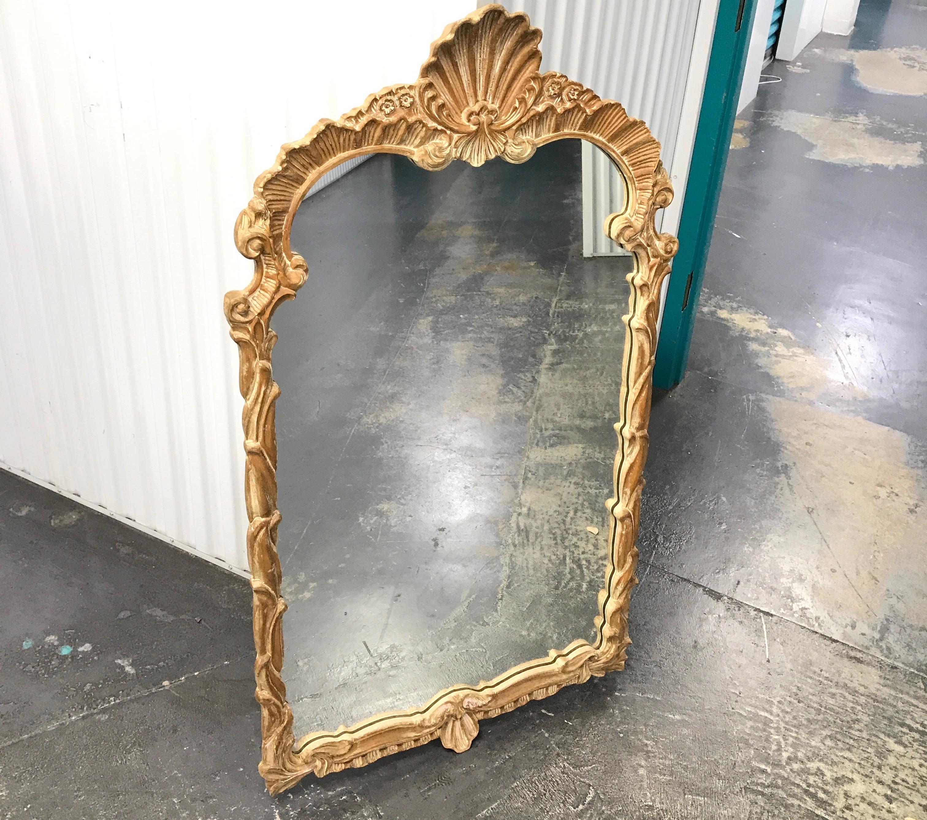 Italian Carved Shell Mirror at 1stDibs | gold shell mirror, antique ...