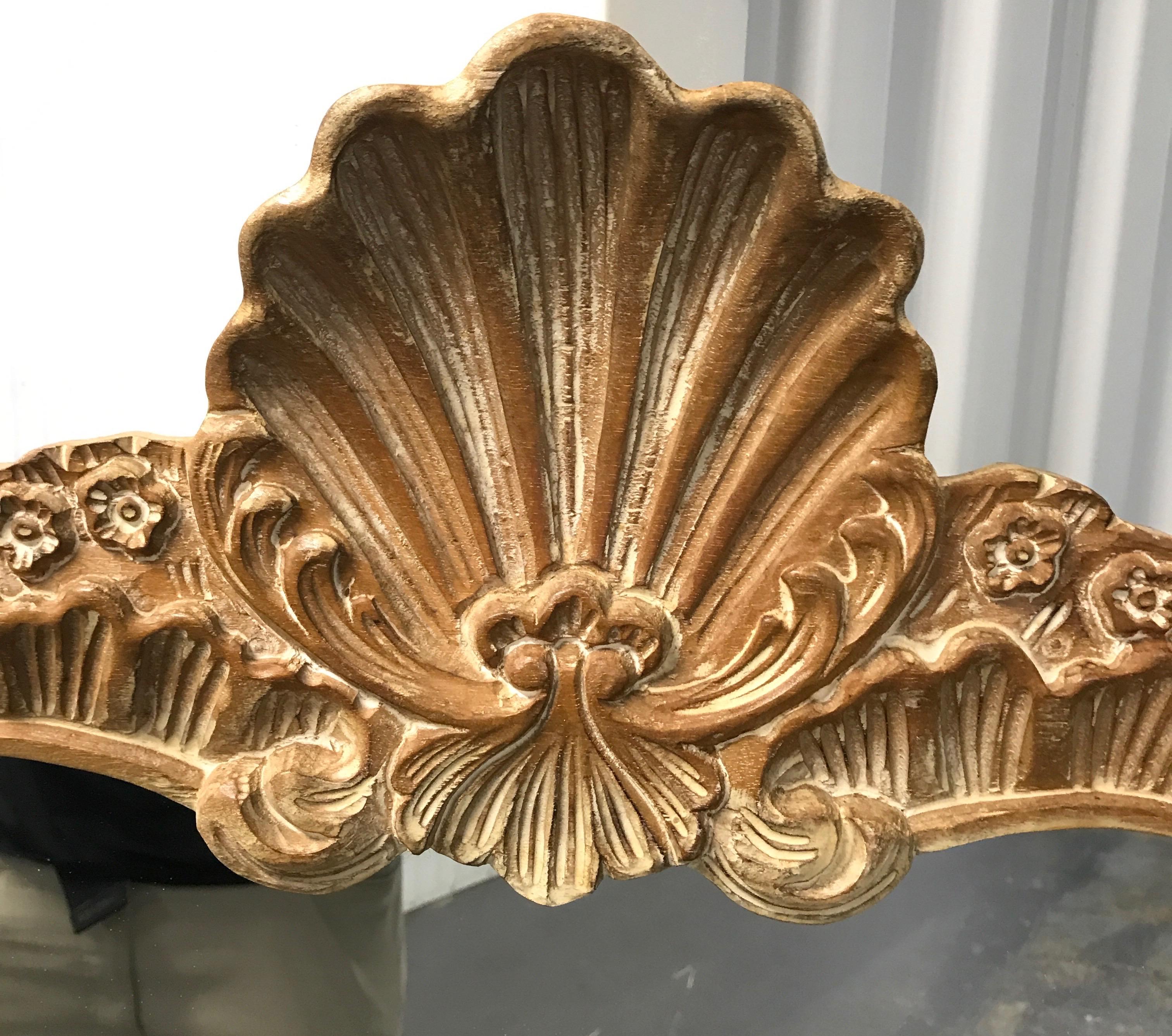Italian Carved Shell Mirror at 1stDibs | gold shell mirror, antique ...