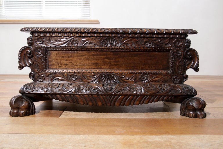 Italian Cassone Wedding or Silver Chest For Sale at 1stDibs