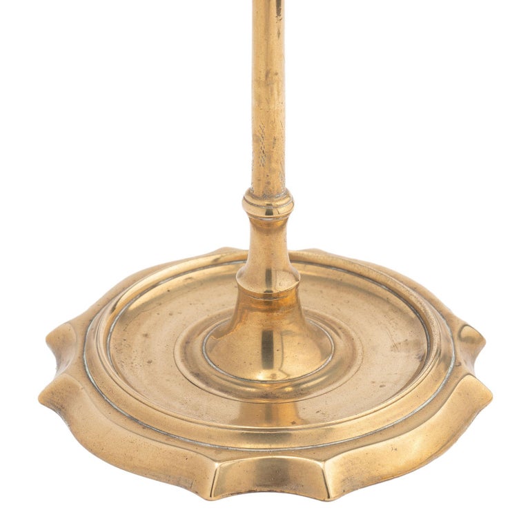 Italian Cast Brass Single Spout Oil Lamp with Deflector, 1790 For Sale ...