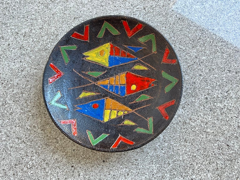 Italian Ceramic Bowl by Bitossi For Sale at 1stDibs