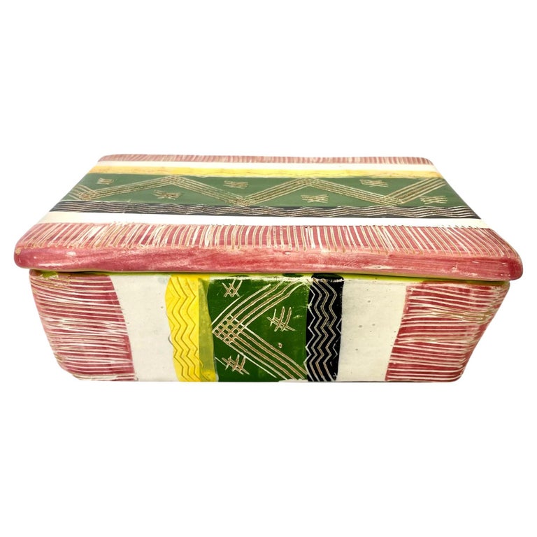 Italian Ceramic Box For Sale at 1stDibs
