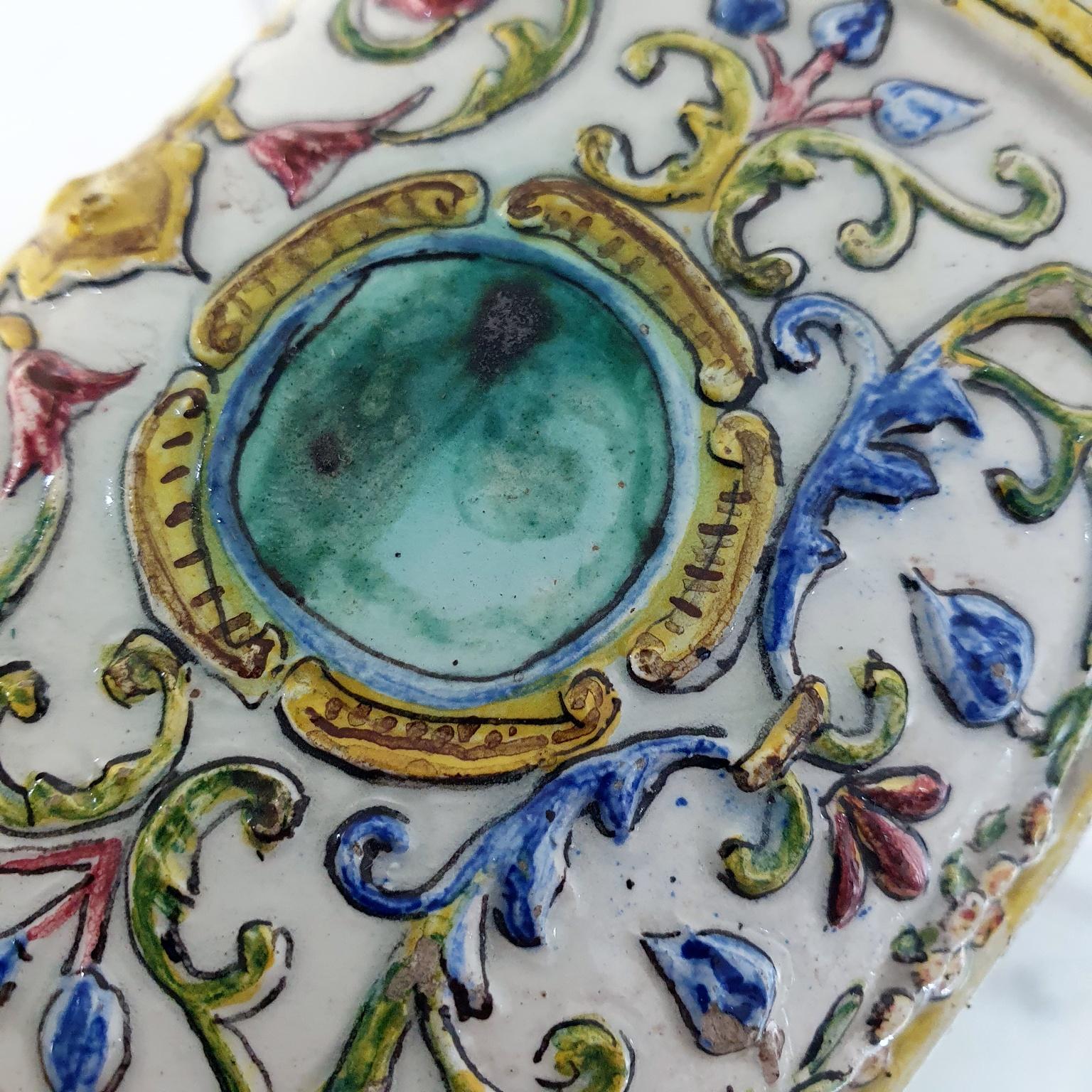 Italian Ceramic Chest Trinket Box For Sale at 1stDibs