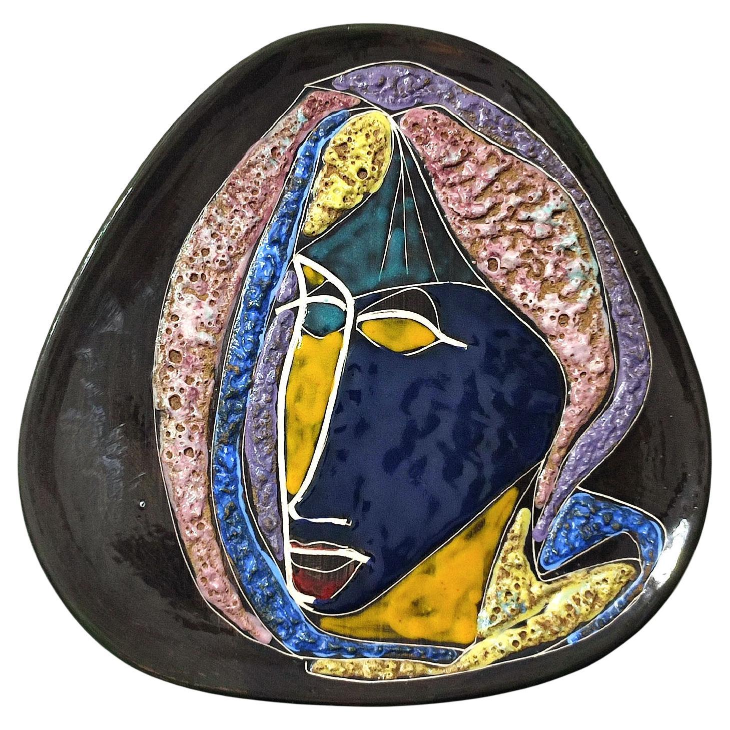 Italian Modern Ceramic Plates for Sicart at 1stDibs