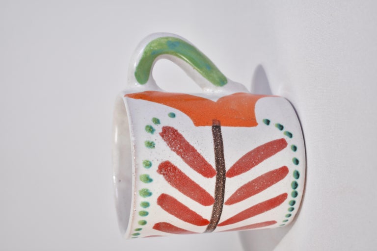 Italian Ceramic Mug Set For Sale at 1stDibs