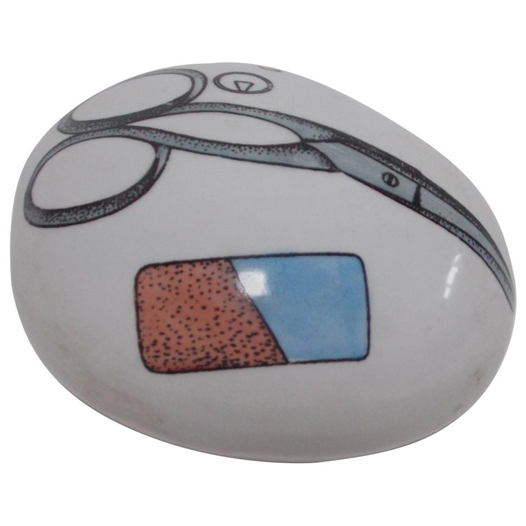 Italian Ceramic Paperweight at 1stDibs