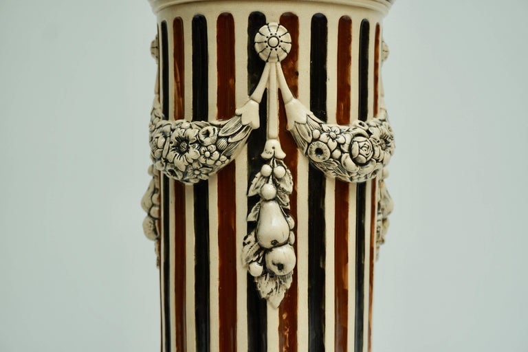 Two Italian Ceramic Pedestals or Columns For Sale at 1stDibs | ceramic ...