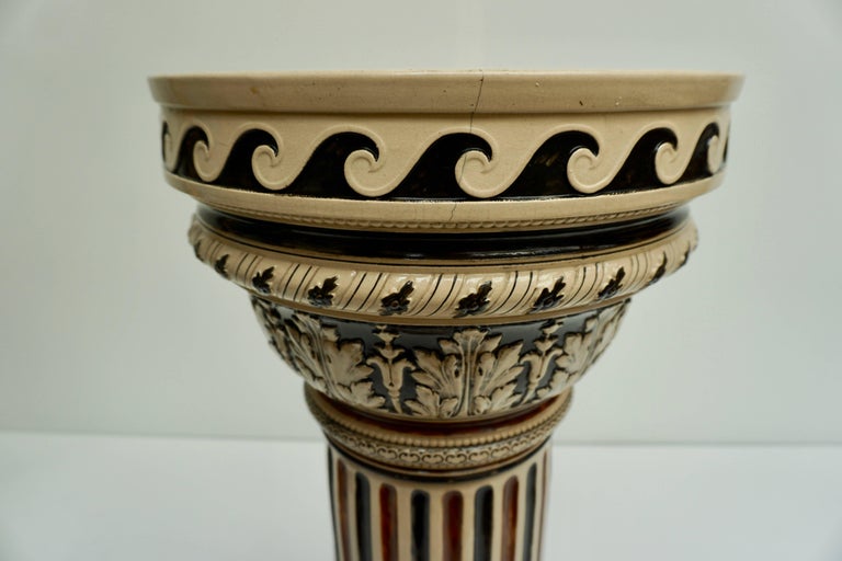 Two Italian Ceramic Pedestals or Columns For Sale at 1stDibs | ceramic ...