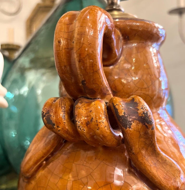 Italian Ceramic Porcelain Lamp For Sale at 1stDibs