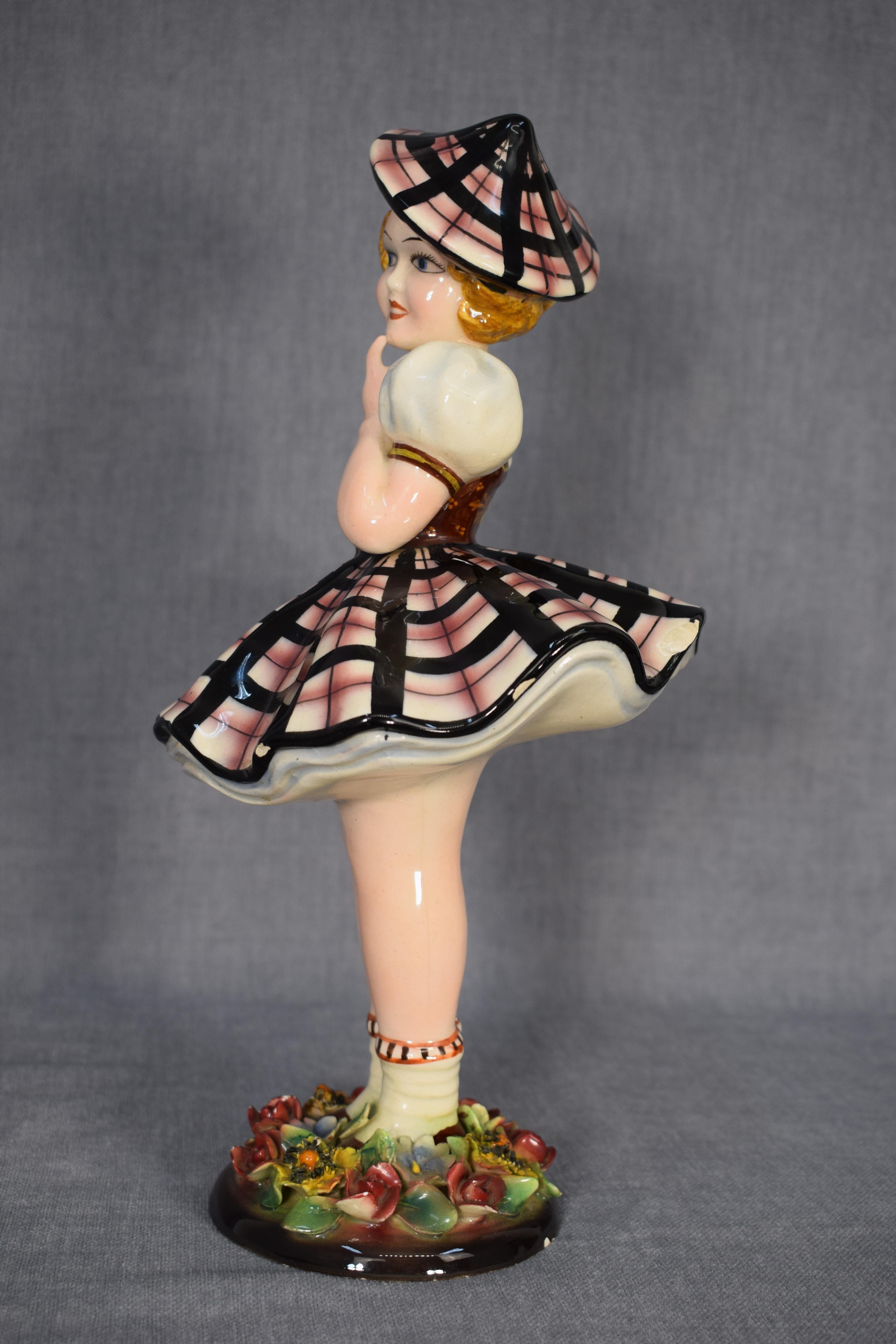 Italian Ceramic Sculpture by T. Sebelin, 1930s at 1stDibs