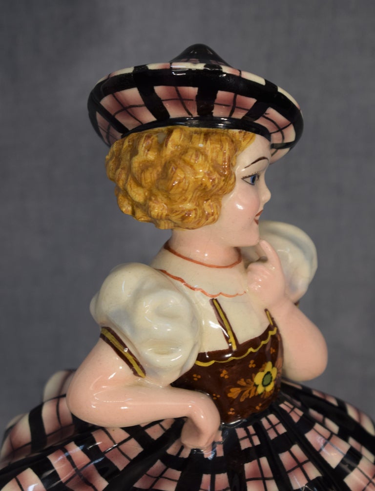 Italian Ceramic Sculpture by T. Sebelin, 1930s For Sale at 1stDibs