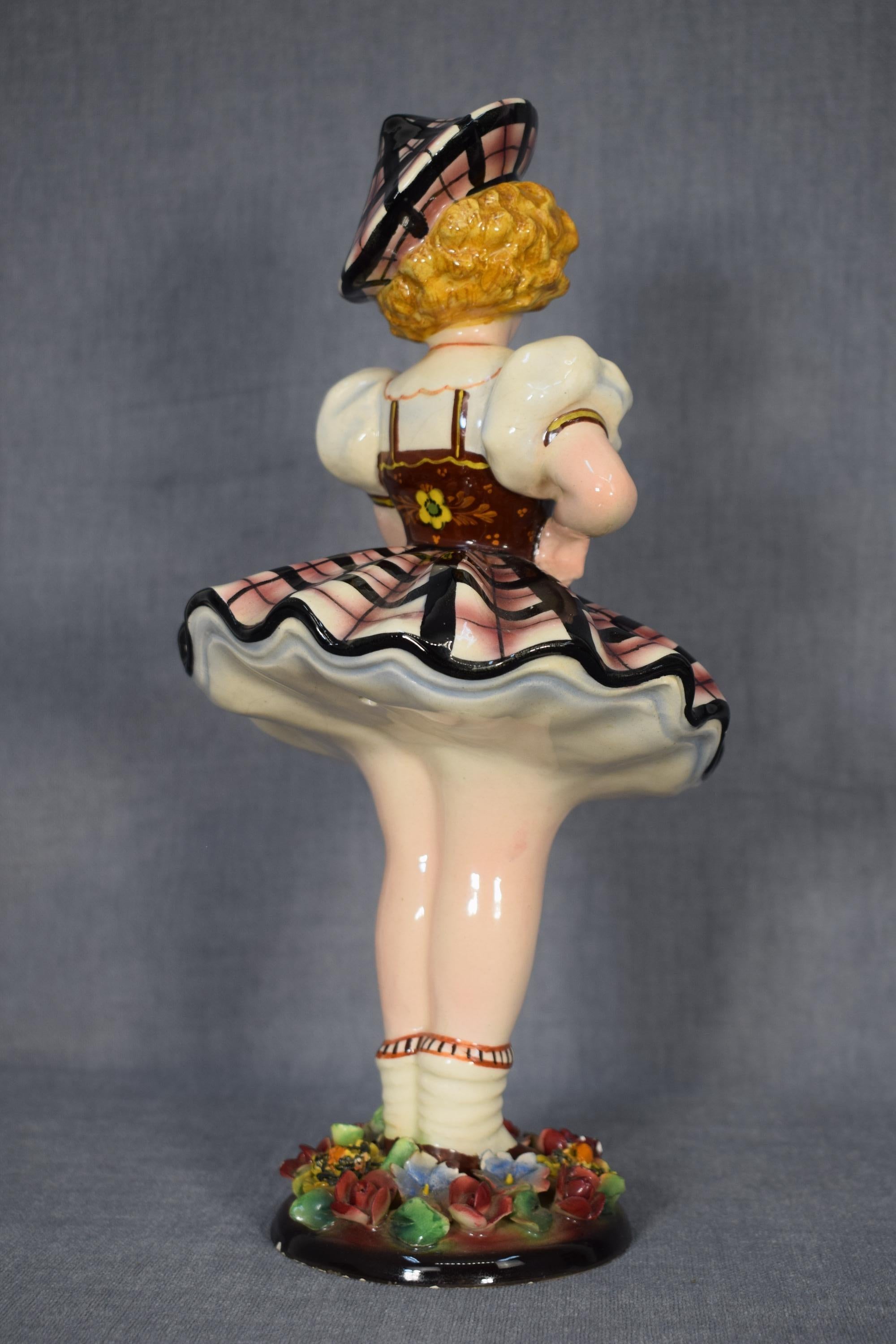 Italian Ceramic Sculpture by T. Sebelin, 1930s at 1stDibs