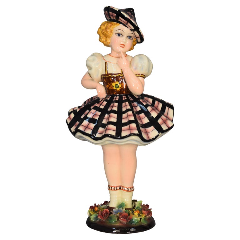 Italian Ceramic Sculpture by T. Sebelin, 1930s For Sale at 1stDibs