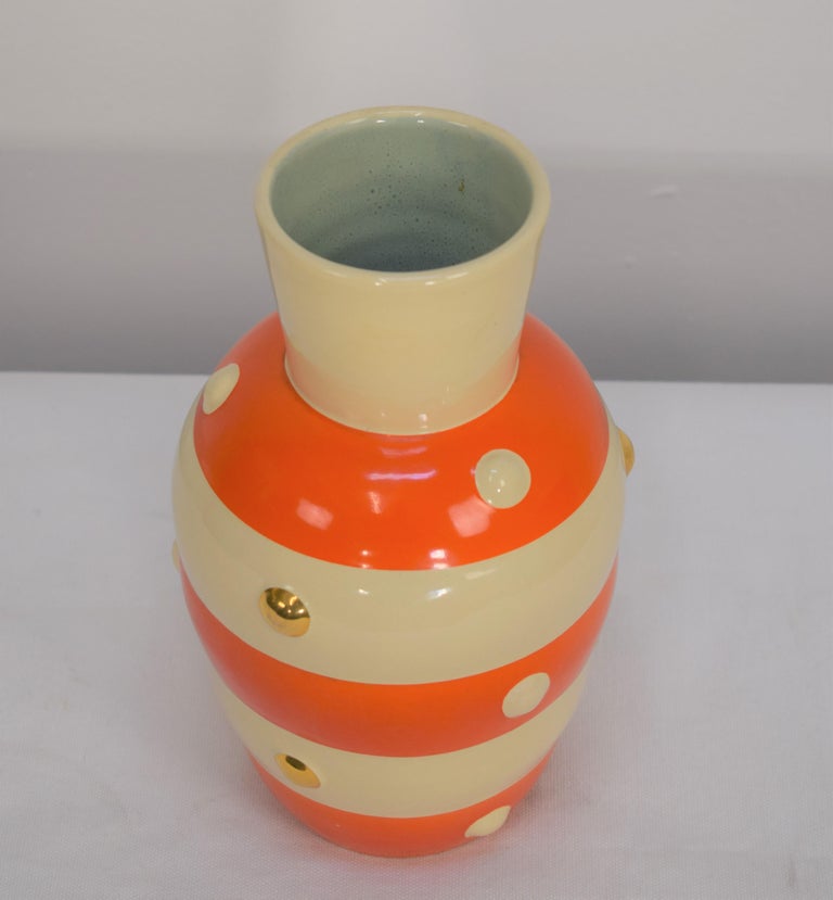 Italian Ceramic Vase by Rometti Umbertide, 1940s For Sale at 1stDibs