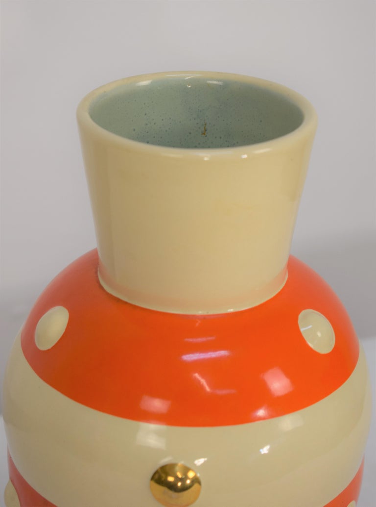 Italian Ceramic Vase by Rometti Umbertide, 1940s For Sale at 1stDibs