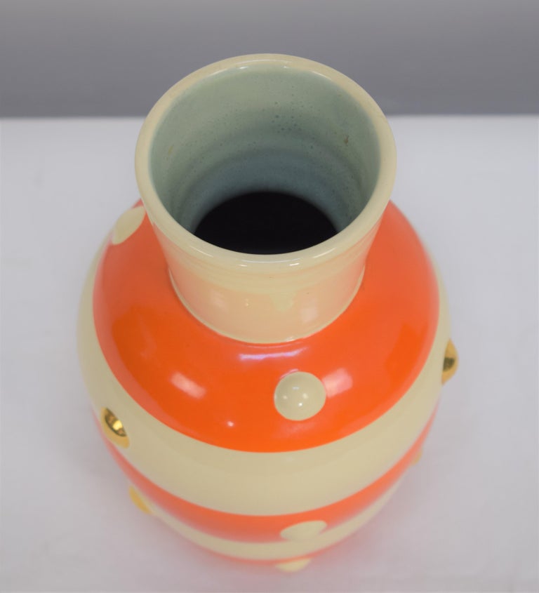 Italian Ceramic Vase by Rometti Umbertide, 1940s For Sale at 1stDibs