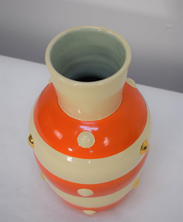 Italian Ceramic Vase by Rometti Umbertide, 1940s For Sale at 1stDibs