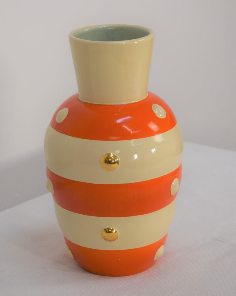 Italian Ceramic Vase by Rometti Umbertide, 1940s For Sale at 1stDibs