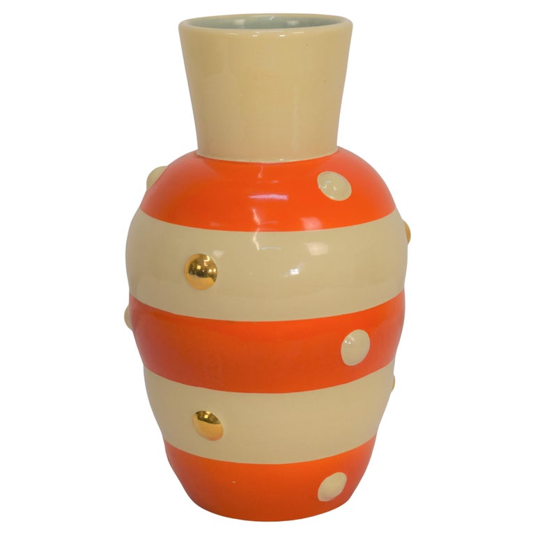 Italian Ceramic Vase by Rometti Umbertide, 1940s For Sale at 1stDibs