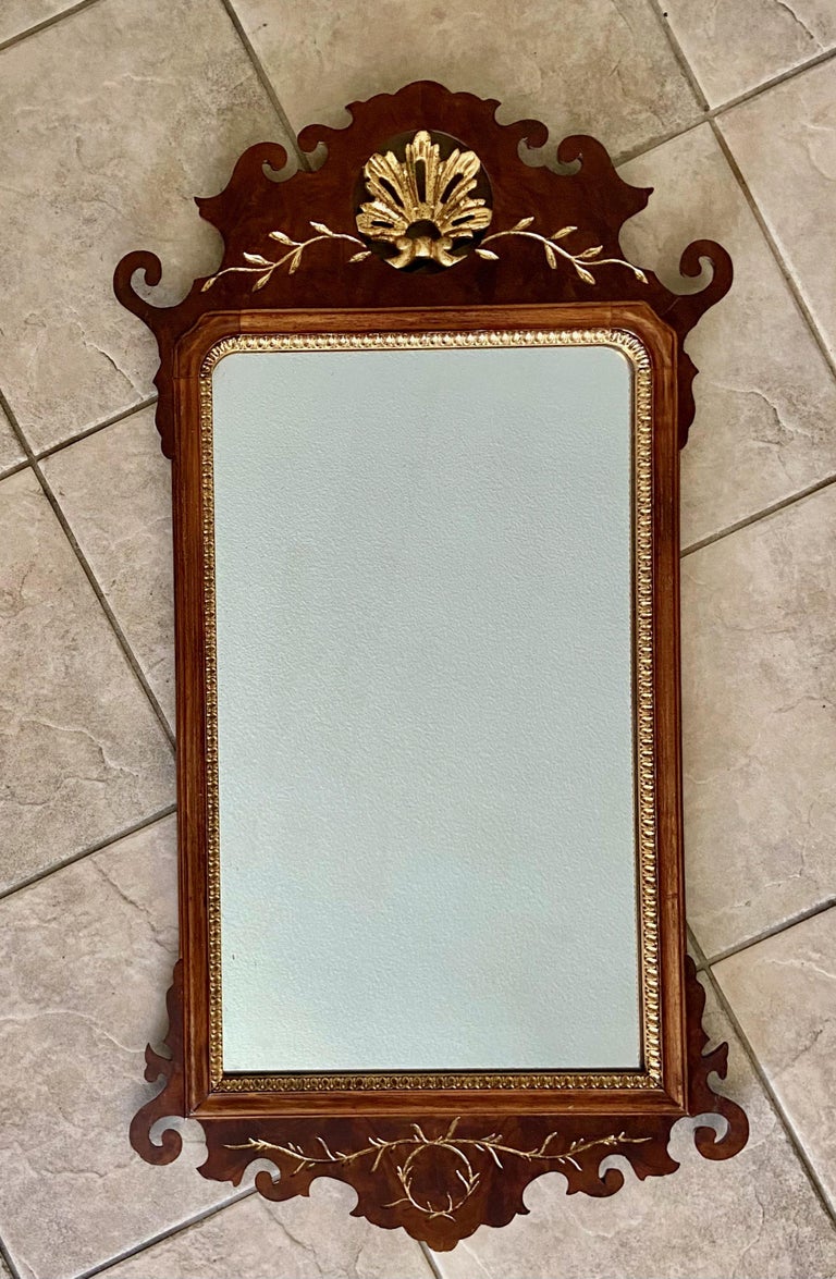 Italian Chippendale Style Wall Mirror For Sale at 1stDibs
