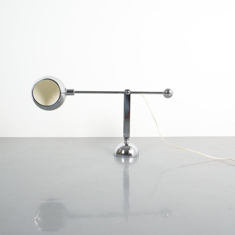 Italian Chrome Counterweight Table Lamp by Sergio Asti at 1stDibs