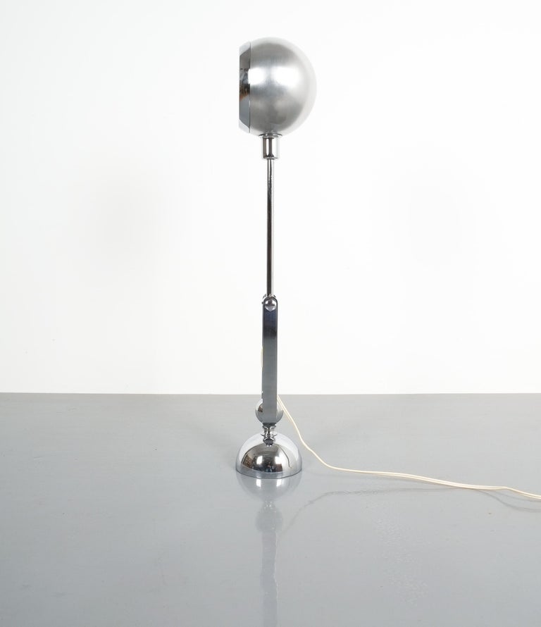 Italian Chrome Counterweight Table Lamp by Sergio Asti at 1stDibs