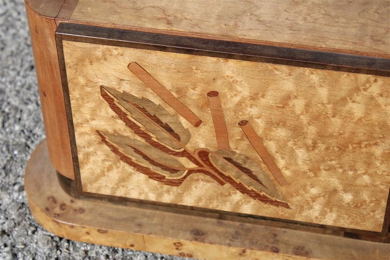 Italian Cigarettes Tobacco Box Art Deco 1930 with Inlays of Fine ...