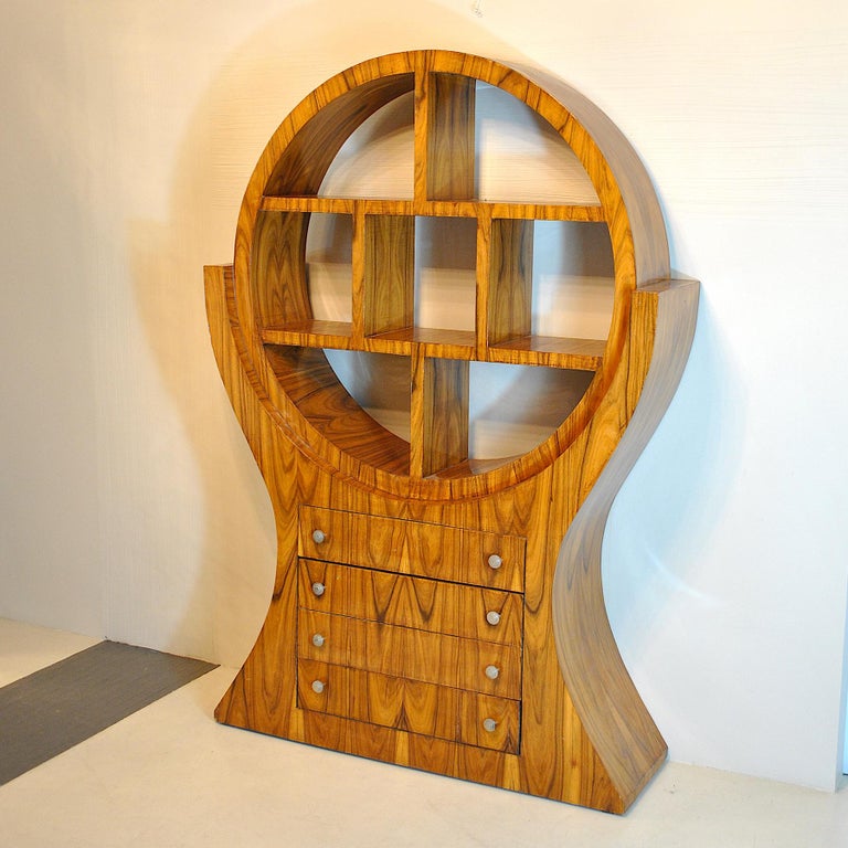 Italian Circular Bookcase, Early 1950s at 1stDibs | circular bookcases