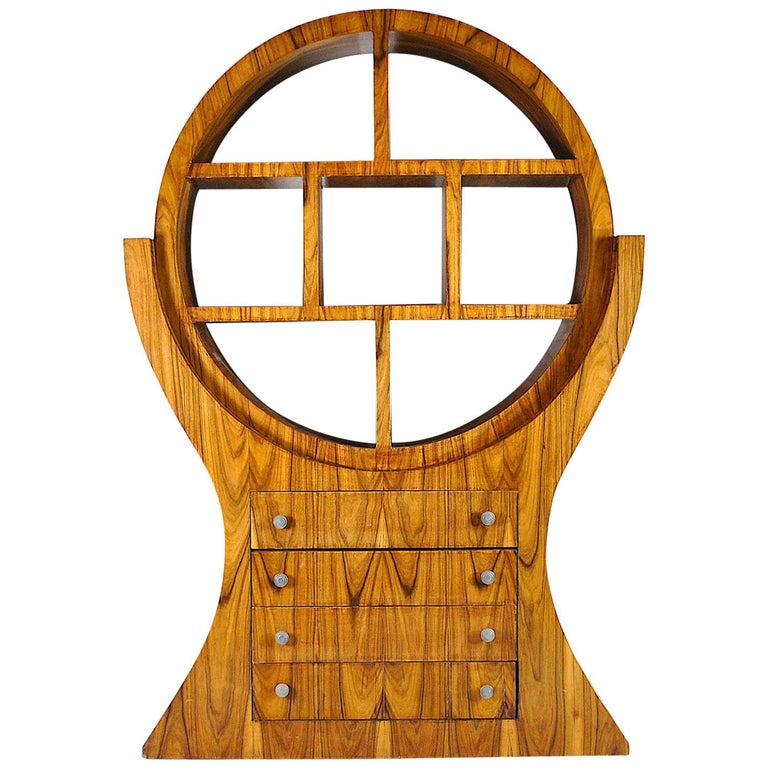 Italian Circular Bookcase, Early 1950s at 1stDibs | circular bookcases