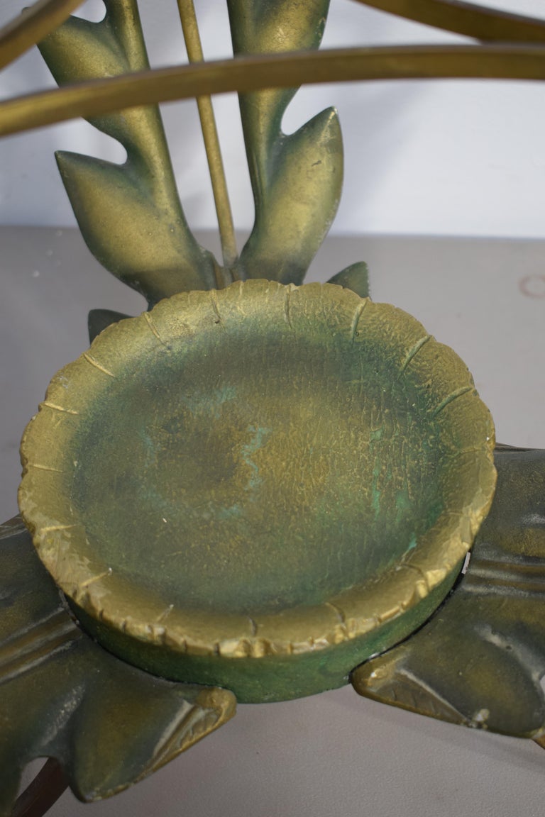 Italian Coffee Table by Pier Luigi Colli, Brass, Wood and Glass, 1940s ...