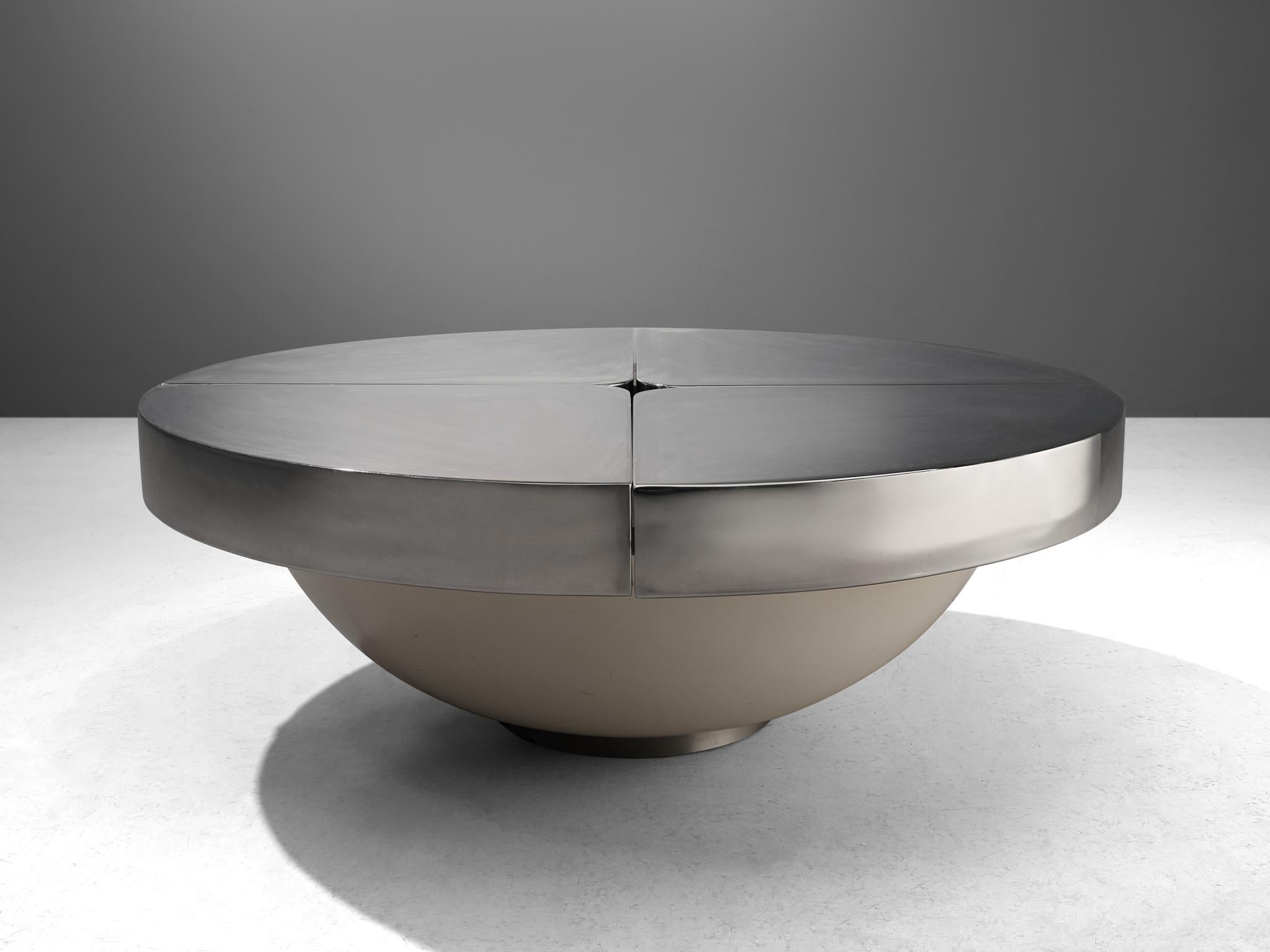 Cesare Augusto Nava Coffee Table 'Quadrifoglio' with Internal Light ...
