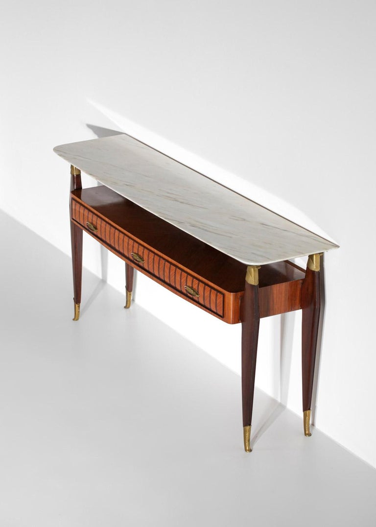 Italian Console 1960s Marble Style Paolo Buffa Vintage For Sale at 1stDibs
