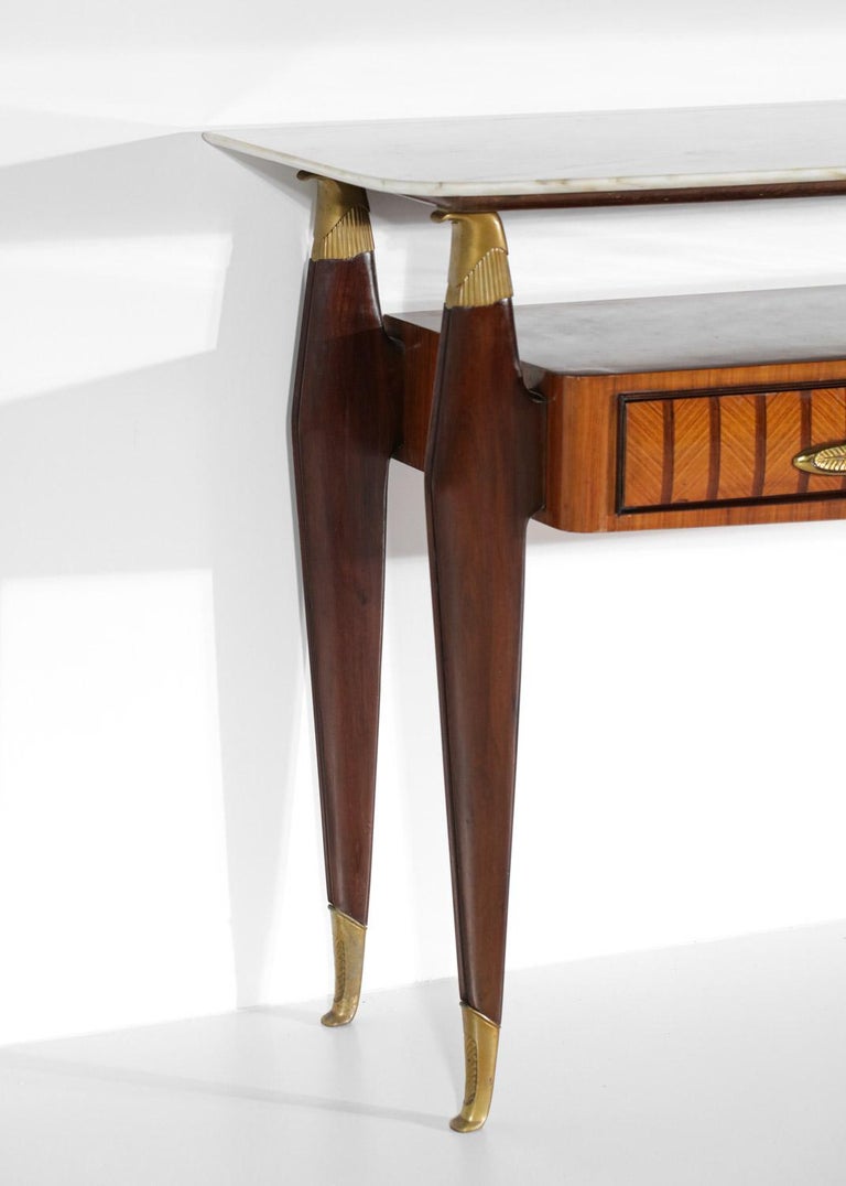Italian Console 1960s Marble Style Paolo Buffa Vintage For Sale at 1stDibs