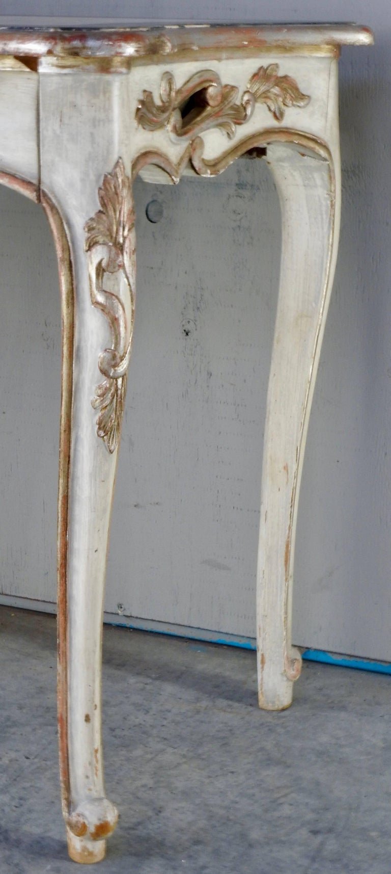 Italian Console Table Hand Painted For Sale at 1stDibs