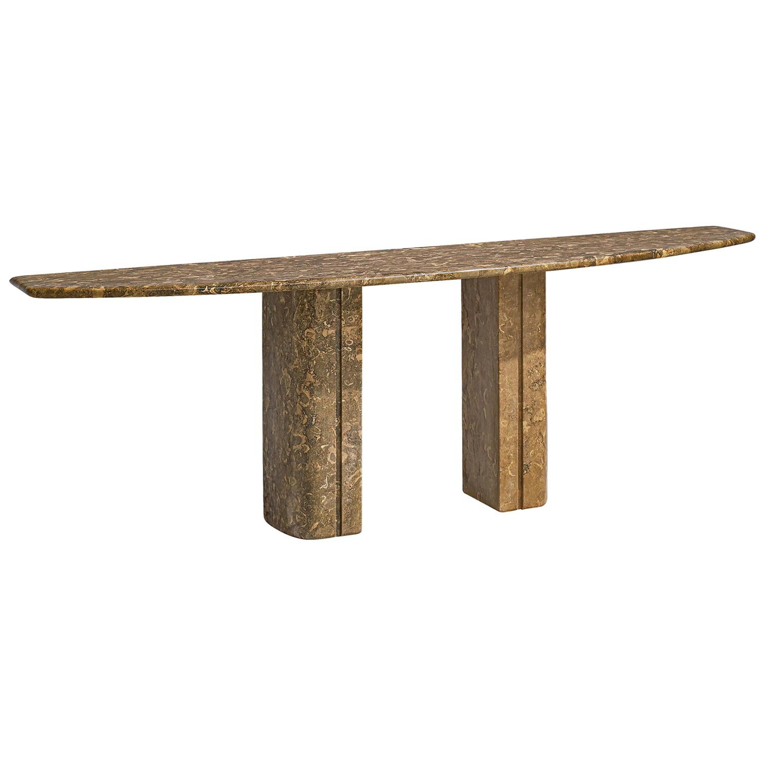 Italian Console Table in Marble For Sale at 1stDibs