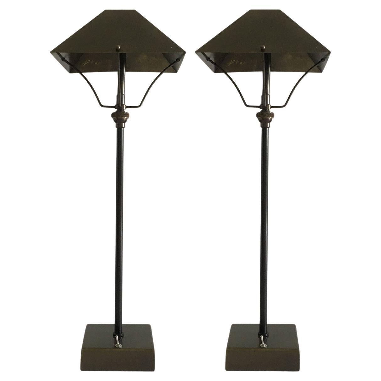 21st Century Italian Design Burnished Brass Cordless Table Lamp For ...