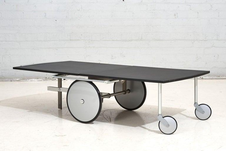 Italian Convertible Bar Cart / Coffee Table, Raul Barbieri for Ycami ...