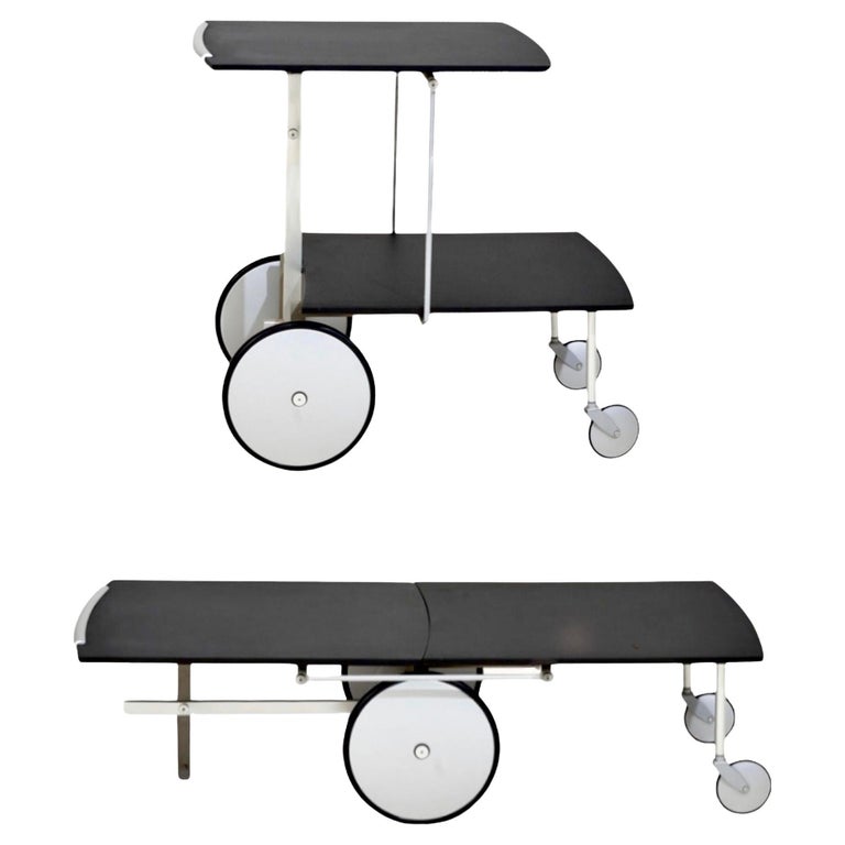 Italian Convertible Bar Cart / Coffee Table, Raul Barbieri for Ycami ...