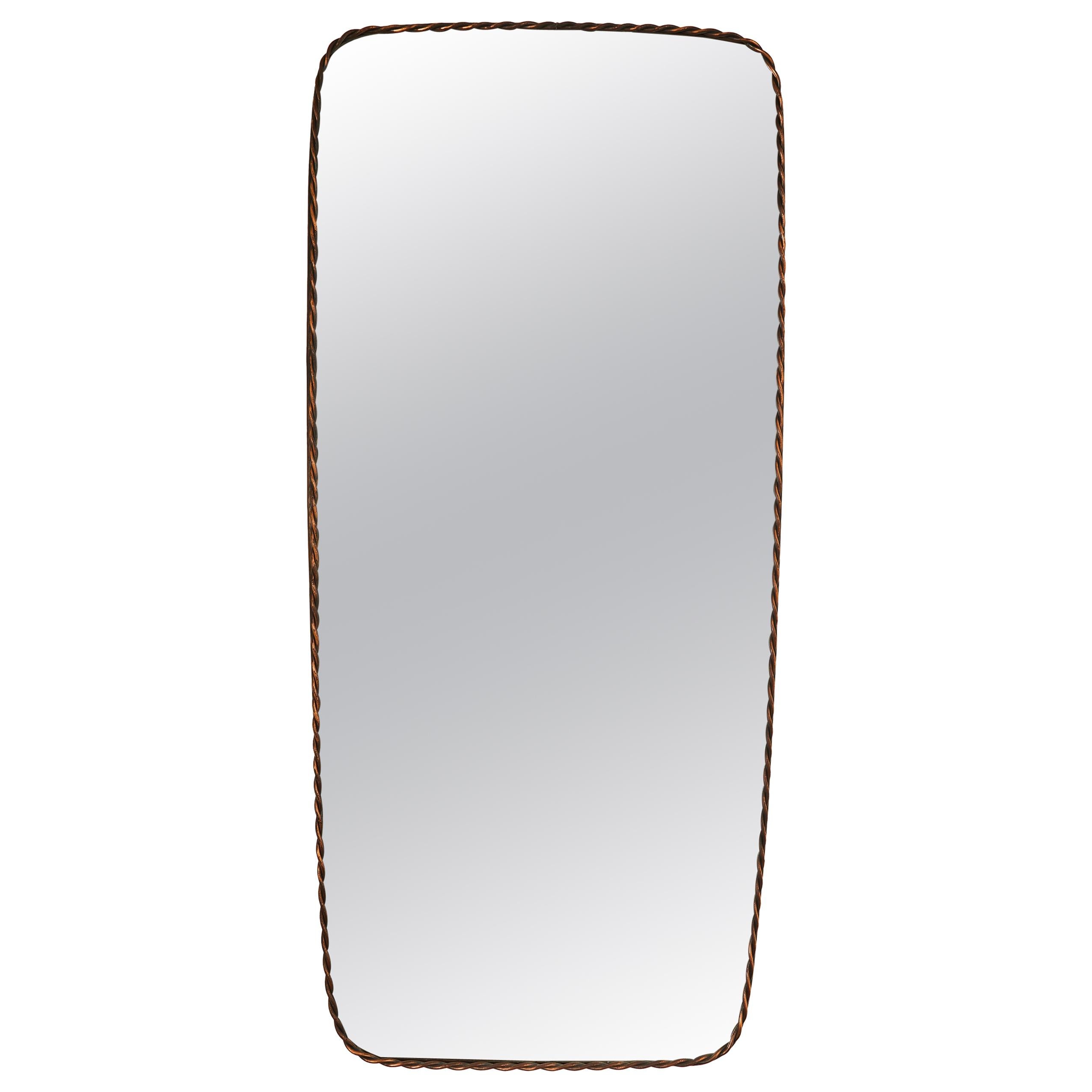 Italian Copper Mirror at 1stDibs